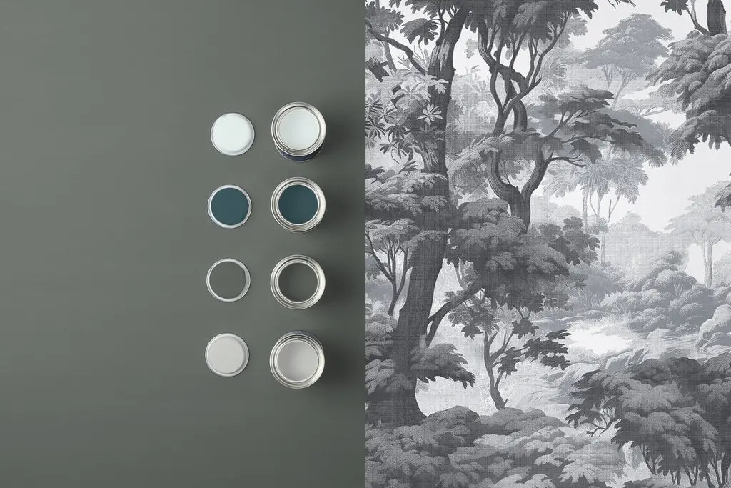 Bobart's Garden Monochrome Roll Wallpaper – Surrey Lifestyle