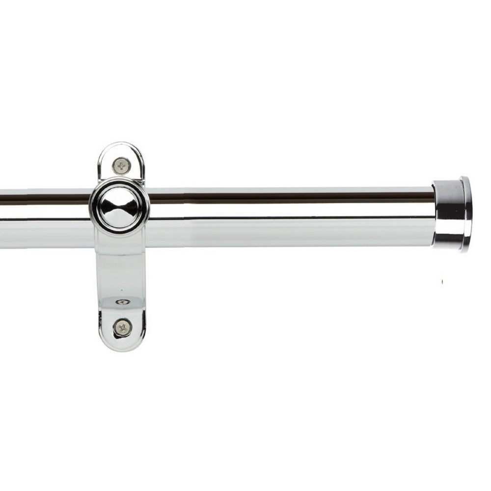 35mm End Cap Eyelet Pole Set - Chrome – Surrey Lifestyle