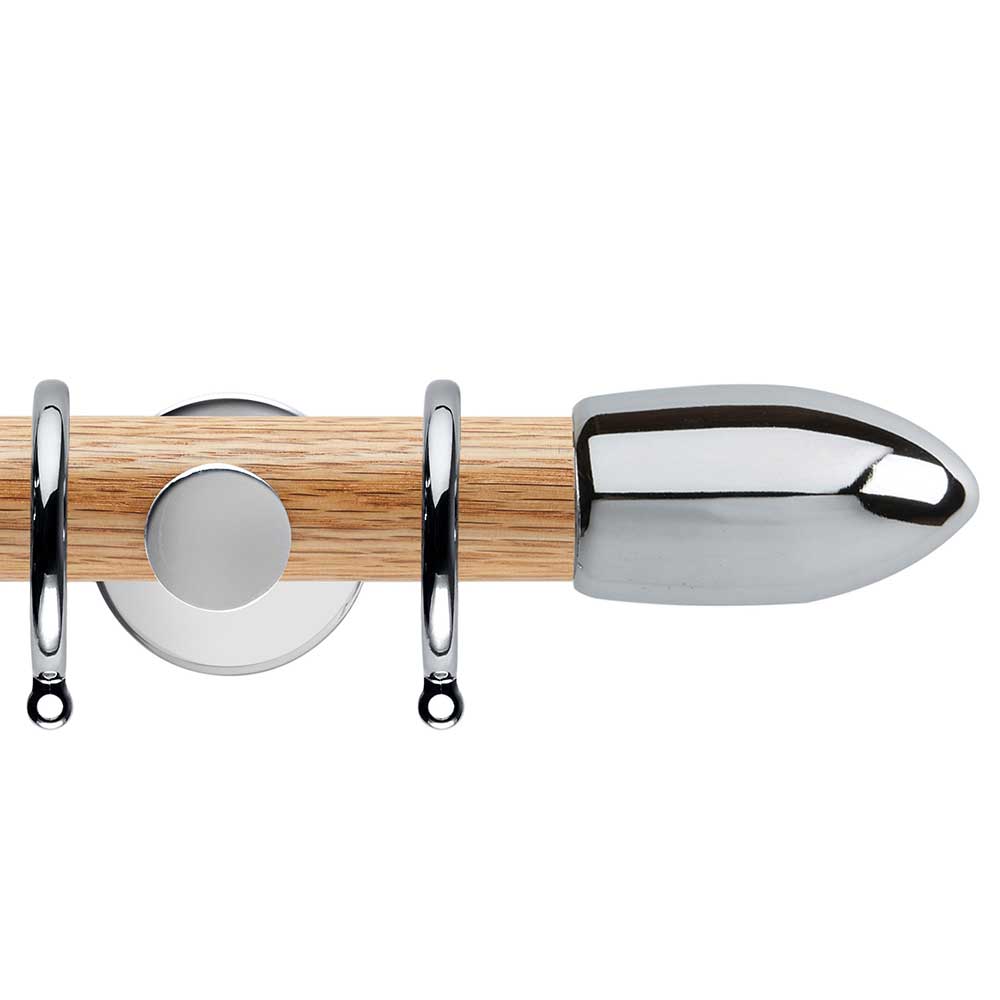 35mm Bullet Complete Pole Set - Chrome Effect – Surrey Lifestyle